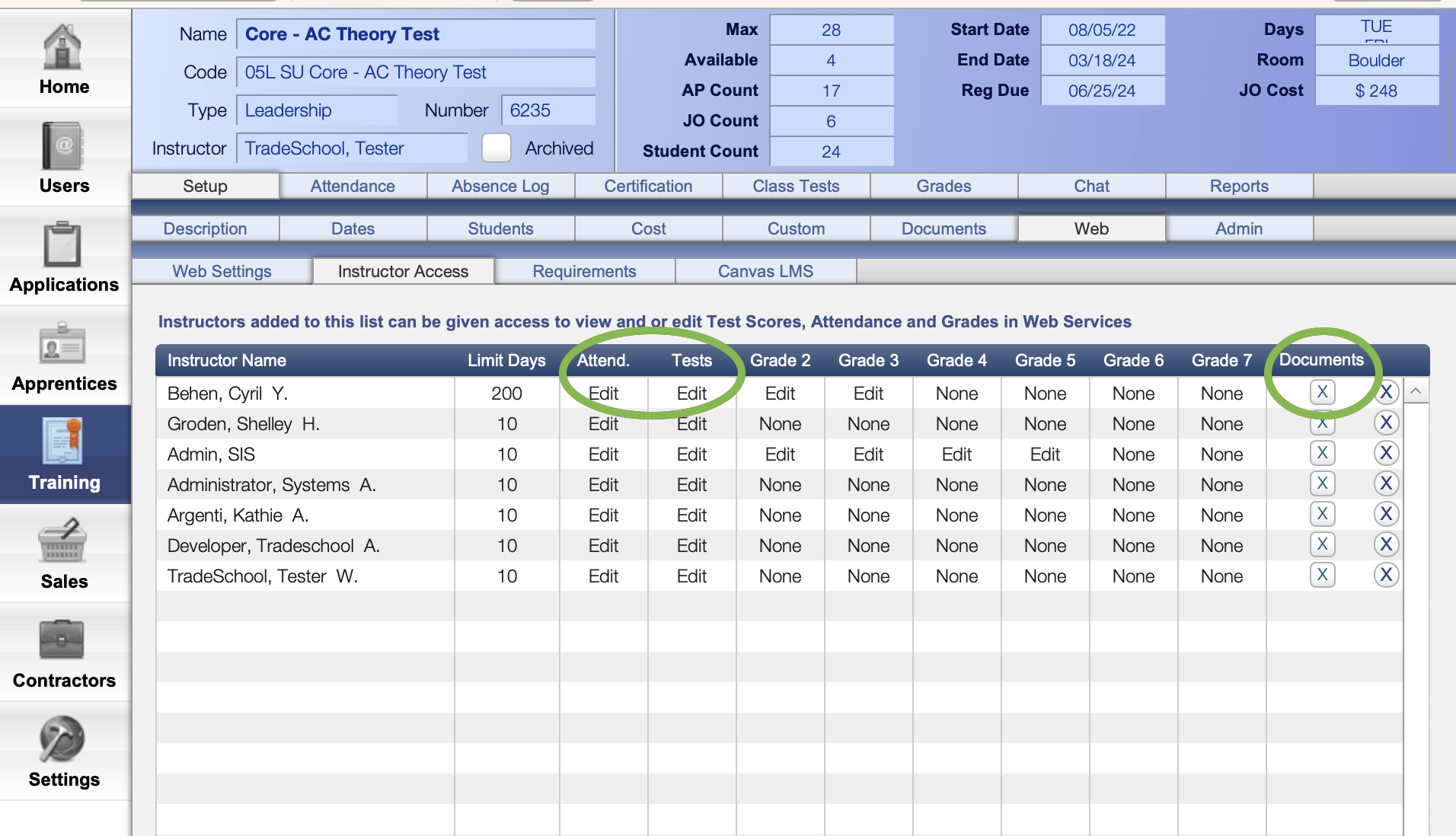 Setup Web Instructors Tradeschool Help